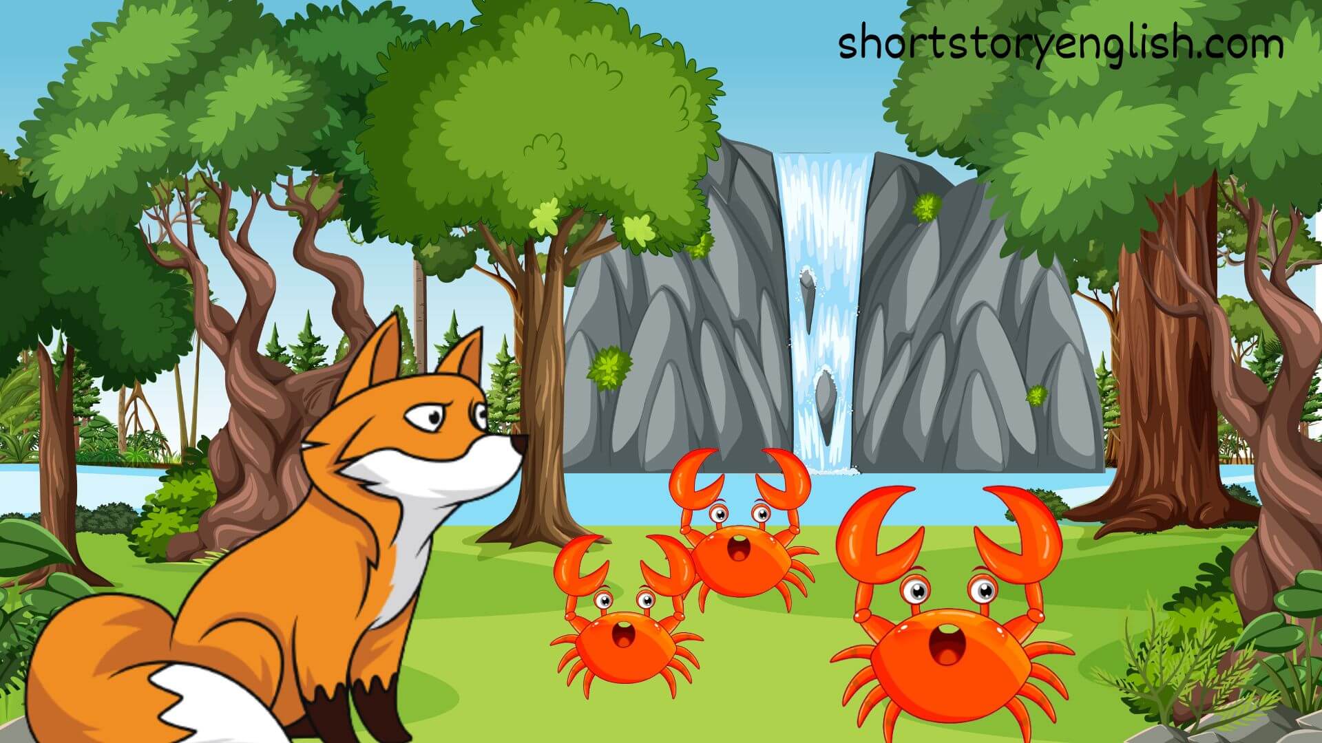The fox and the foolish crabs | Very Short Story in English pdf